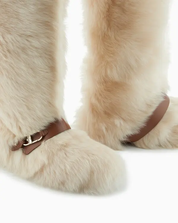 Giorgio Armani Neve Sheepskin Après-ski Boots