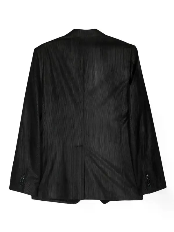 Dolce & Gabbana 2000s Pinstriped Single-breasted Jacket - Grey