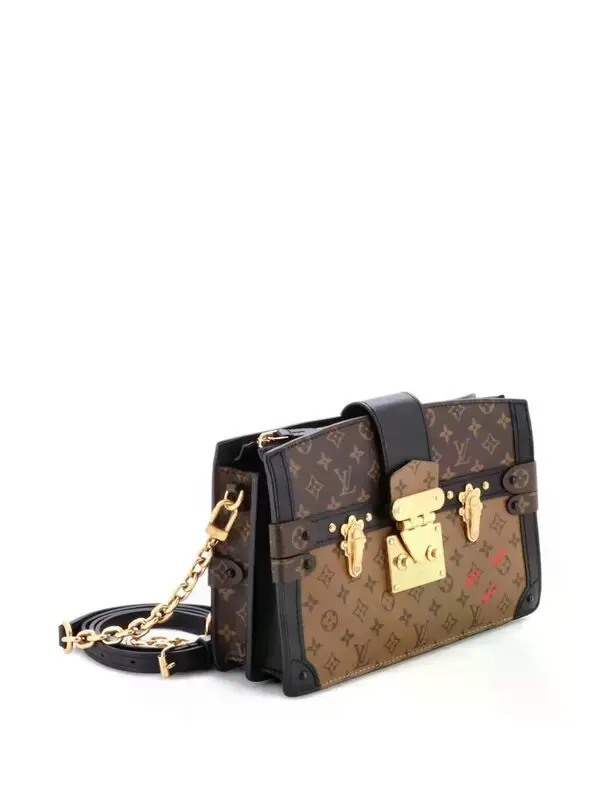 LOUIS VUITTON Trunk Reverse Monogram Canvas Clutch - Black