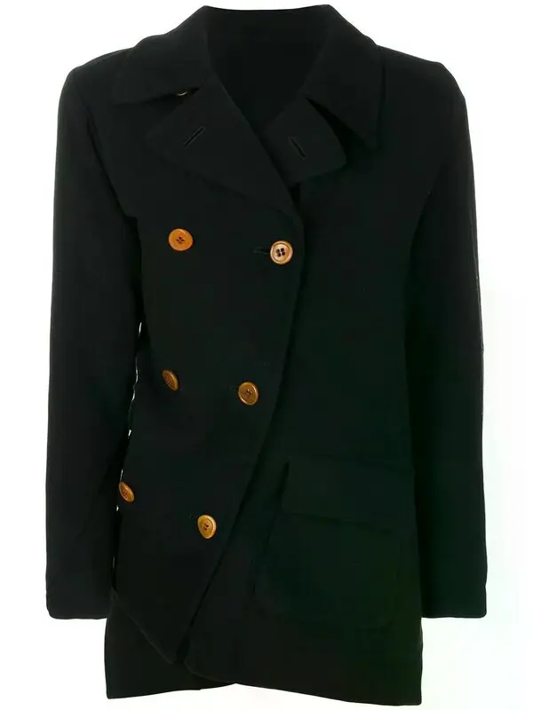 Comme Des Garçons Asymmetric Short Peacoat