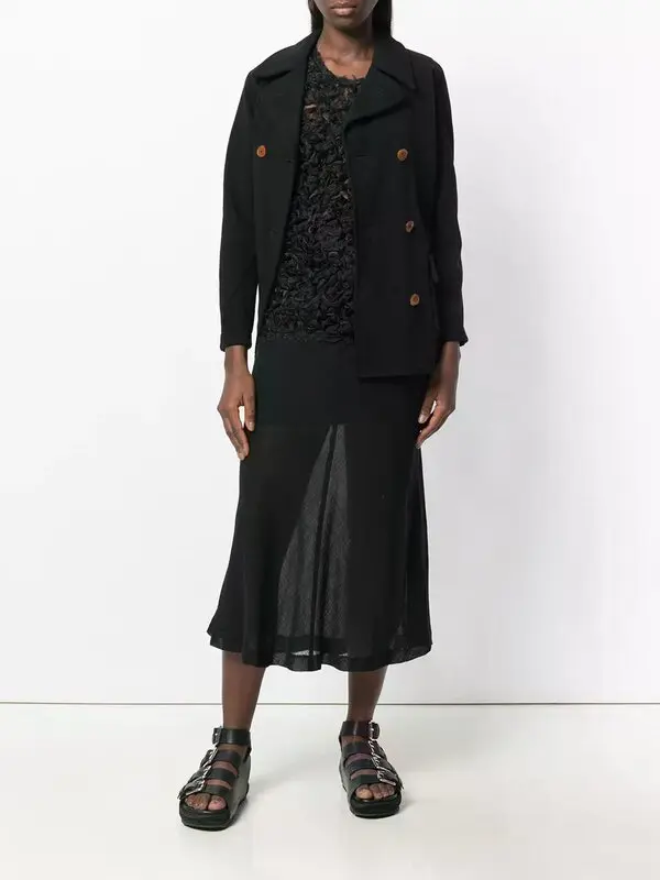 Comme Des Garçons Asymmetric Short Peacoat