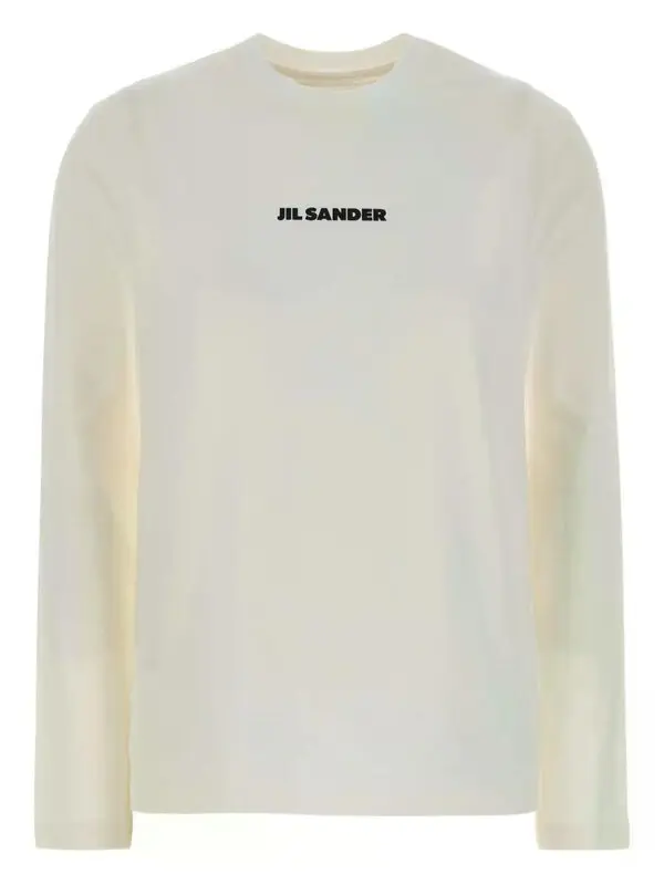 JIL SANDER Crew-neck Cotton T-shirt - Neutrals