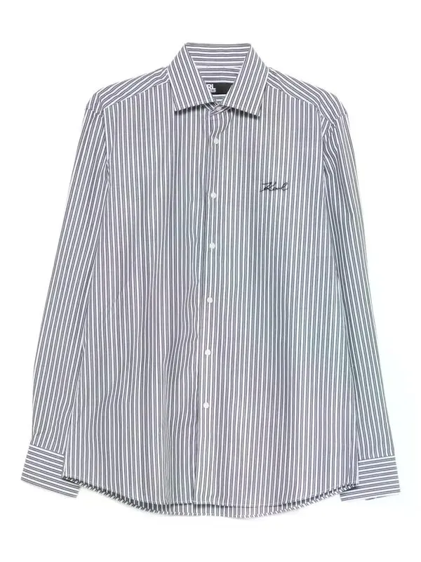 Karl Lagerfeld Striped Logo Shirt