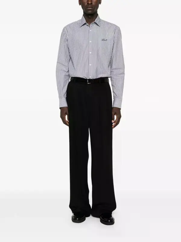 Karl Lagerfeld Striped Logo Shirt