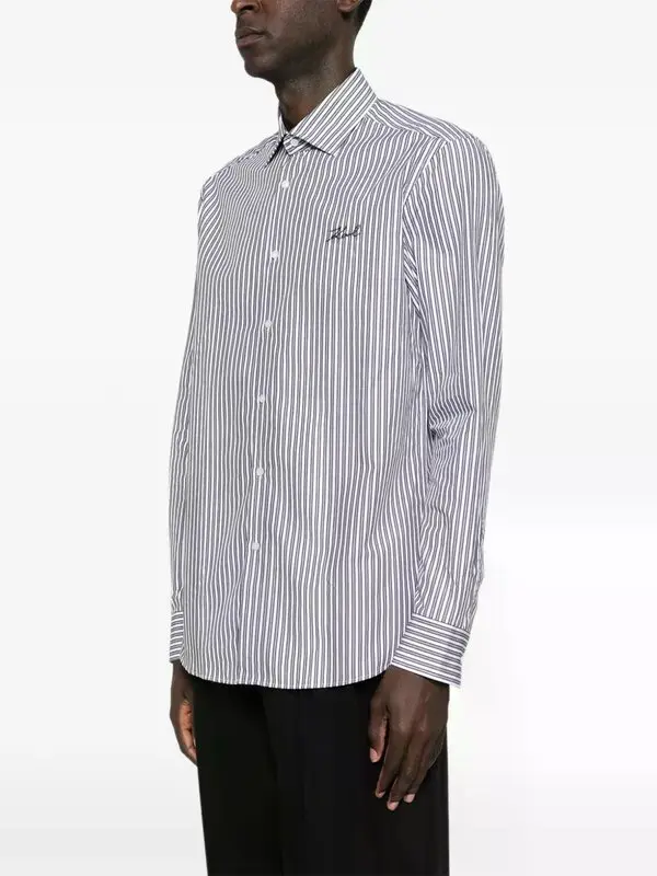 Karl Lagerfeld Striped Logo Shirt