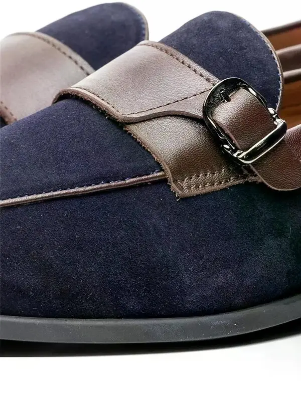 POCHE PARIS Decorative Buckle-strap Loafers