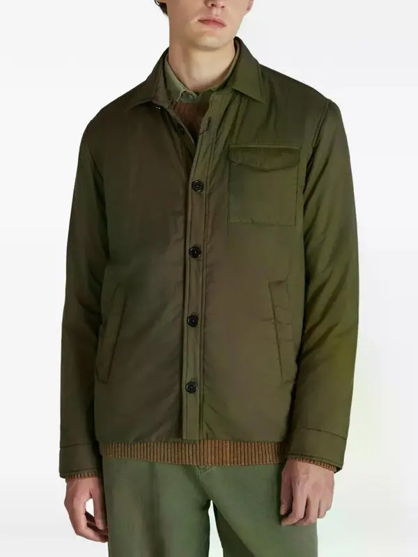 SLOWEAR Padded Overshirt - Green