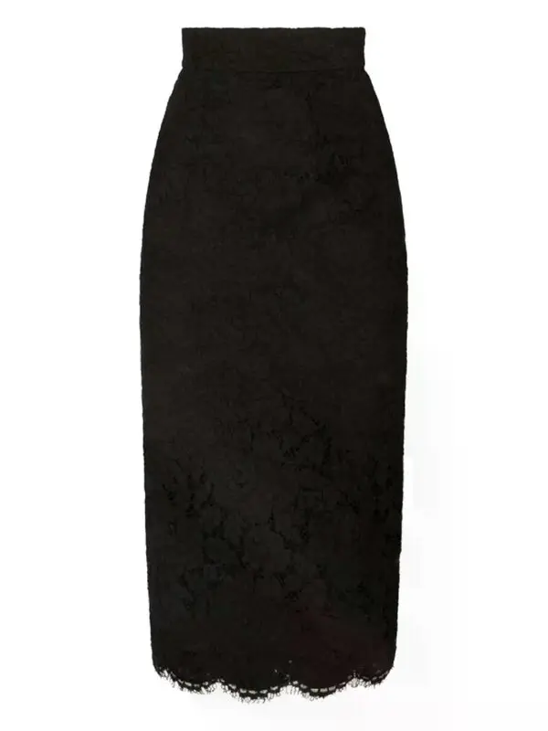 Dolce & Gabbana Midi Lace Skirt