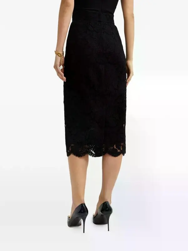Dolce & Gabbana Midi Lace Skirt