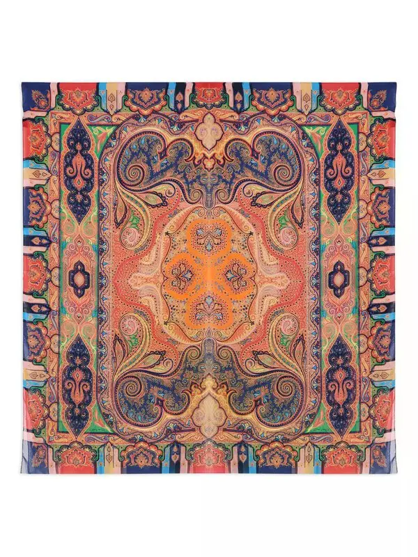 Etro Silk Scarf - Orange