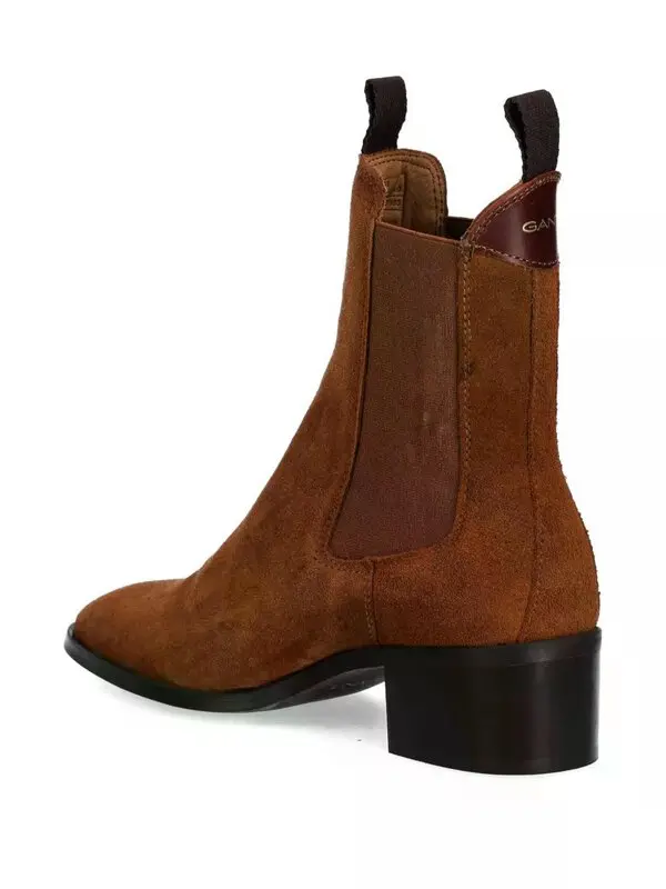 Gant 45mm Pointed-toe Heeled Boots - Brown