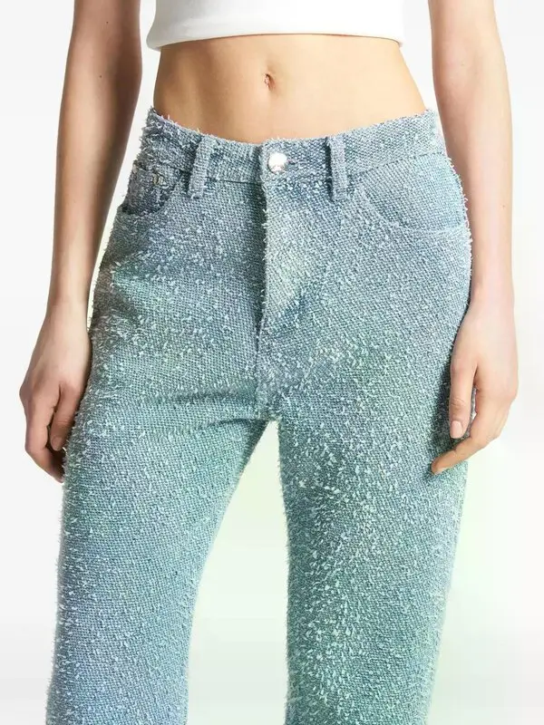 Manière De Voir Sara Bouclé Straight-leg Jeans - Blue