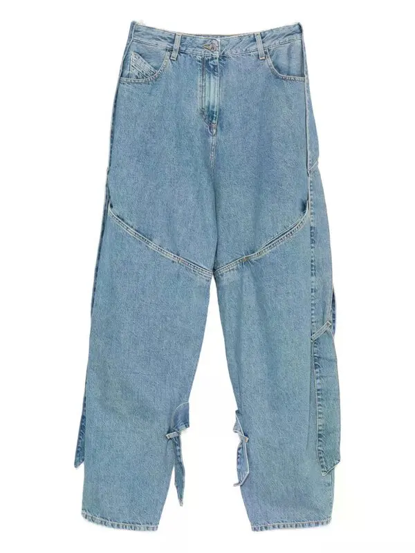 Attico Tie Detail Jeans - Blue