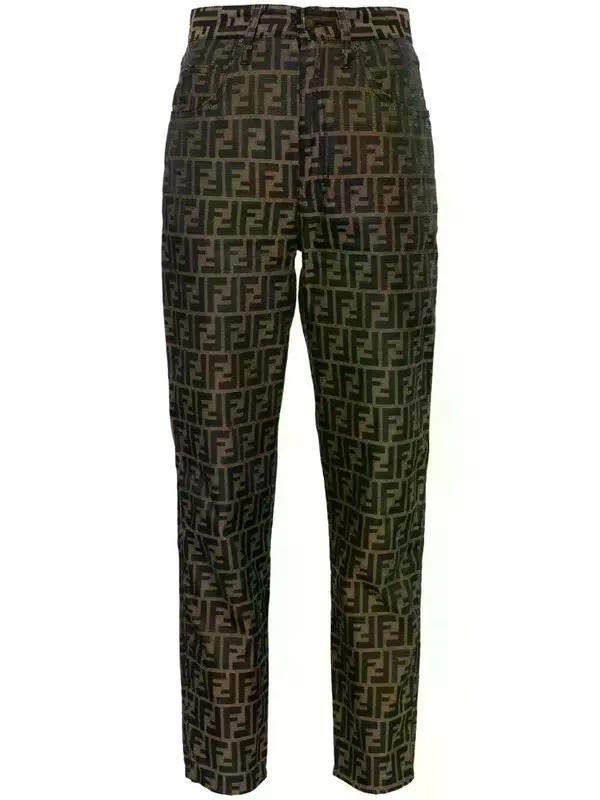 Fendi 1990-2000s Zucca Pants