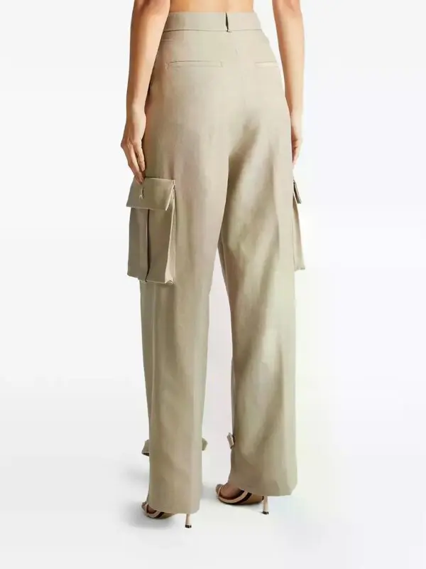 Manière De Voir Pleated Cargo Wide-leg Trousers