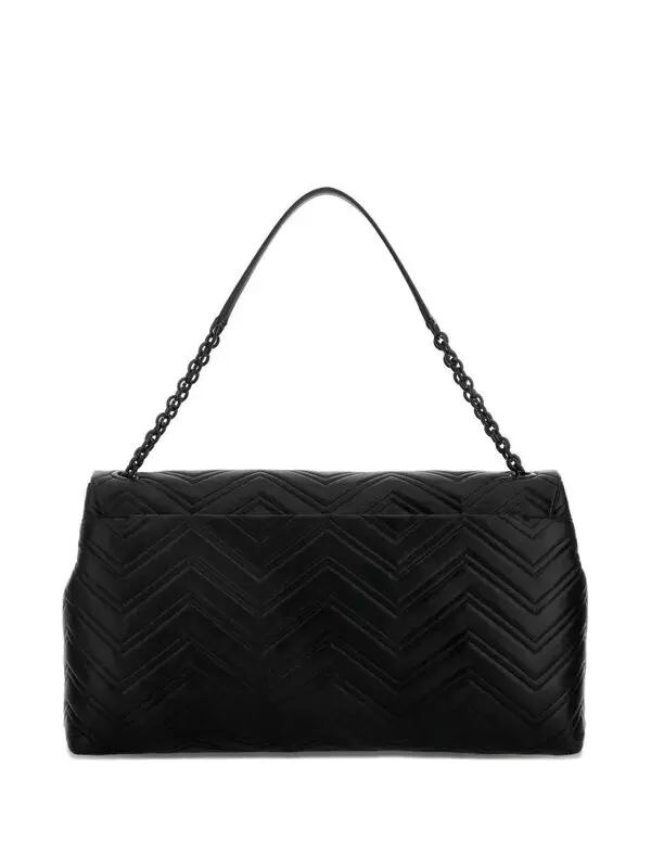 Gucci Gg Chevron Leather Shoulder Bag