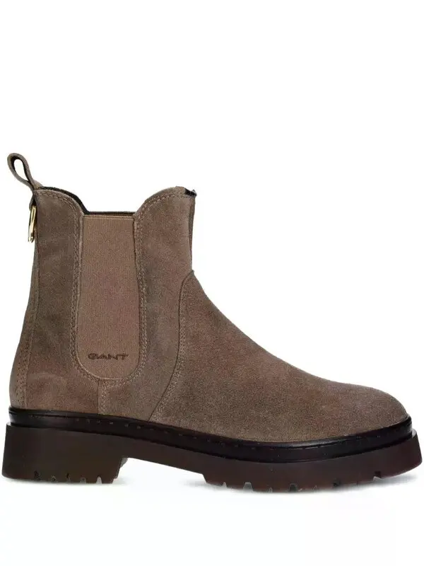 Gant 45mm Suede Pull-tab Boots - Neutrals