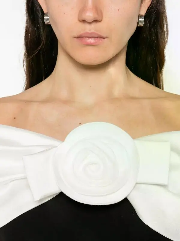 SELF-PORTRAIT Crepe Off-shoulder Top