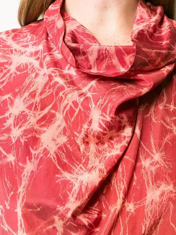 Issey Miyake 1980's Draped Neckline Blouse