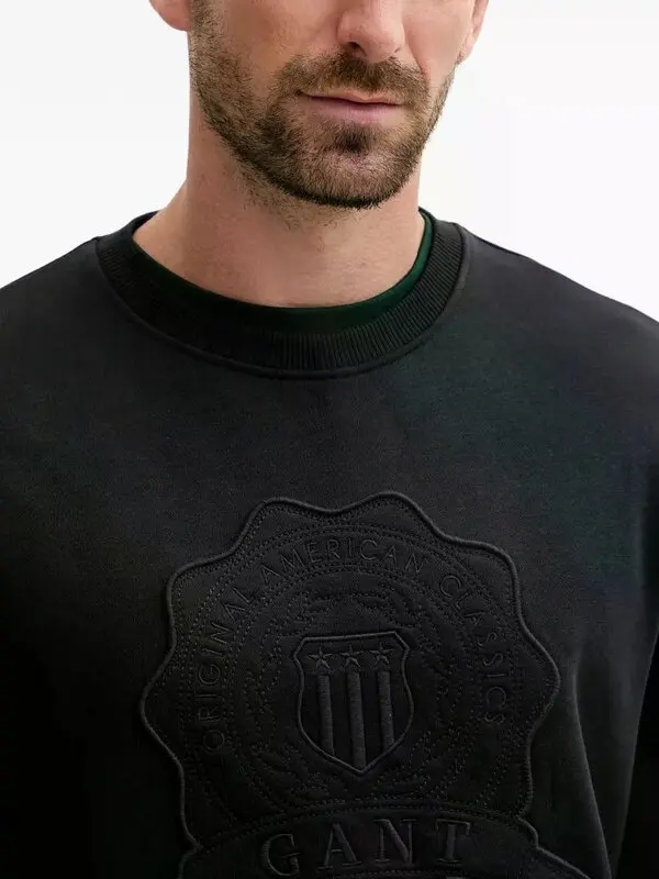 Gant Appliqué Crew-neck Sweatshirt