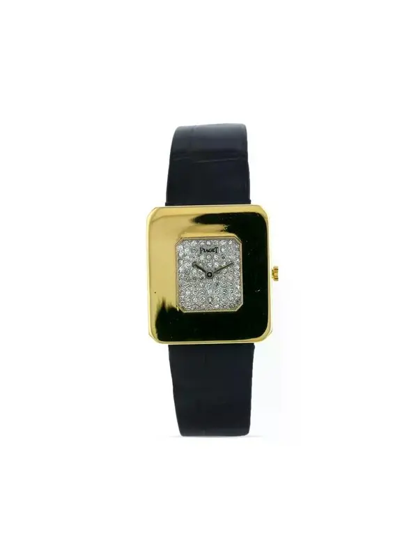 PIAGET 1970s Diamond-dial 28mm Timepiece - Silver