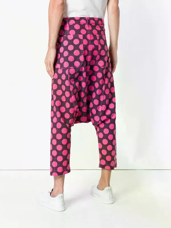 Comme Des Garçons Dotted Drop-crotch Trousers