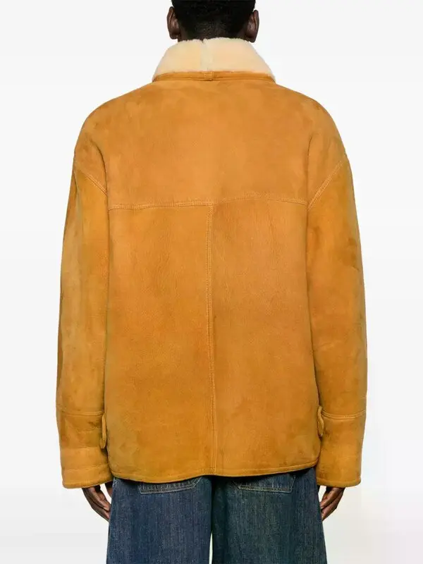 A.N.G.E.L.O. VINTAGE CULT 1980s Single-breasted Suede Sheepskin Coat
