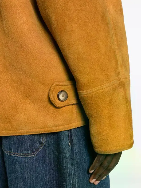 A.N.G.E.L.O. VINTAGE CULT 1980s Single-breasted Suede Sheepskin Coat