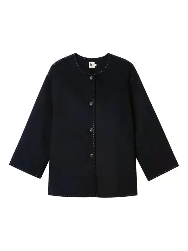 B+AB Scarf-embellished Jacket - Blue