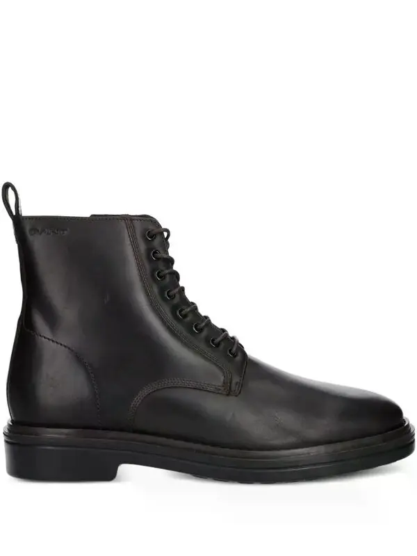 Gant Lace-up Zip Boots - Black