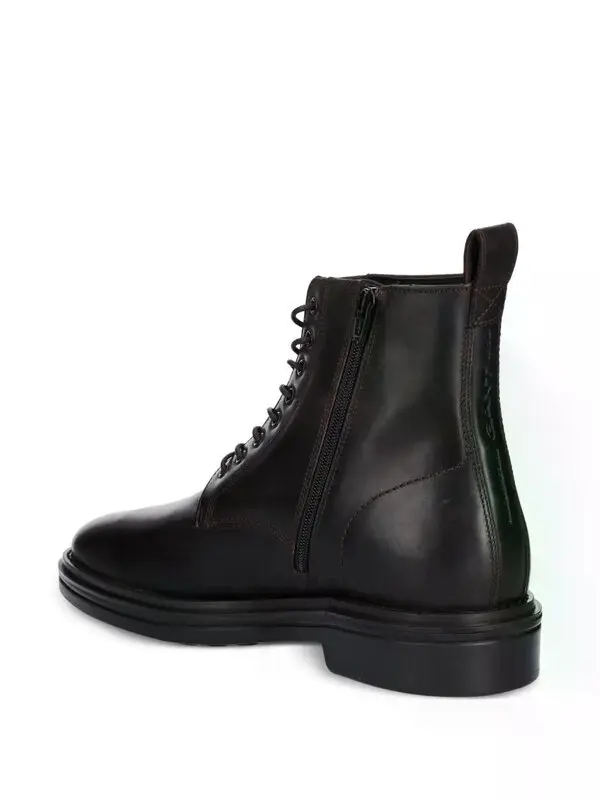 Gant Lace-up Zip Boots - Black
