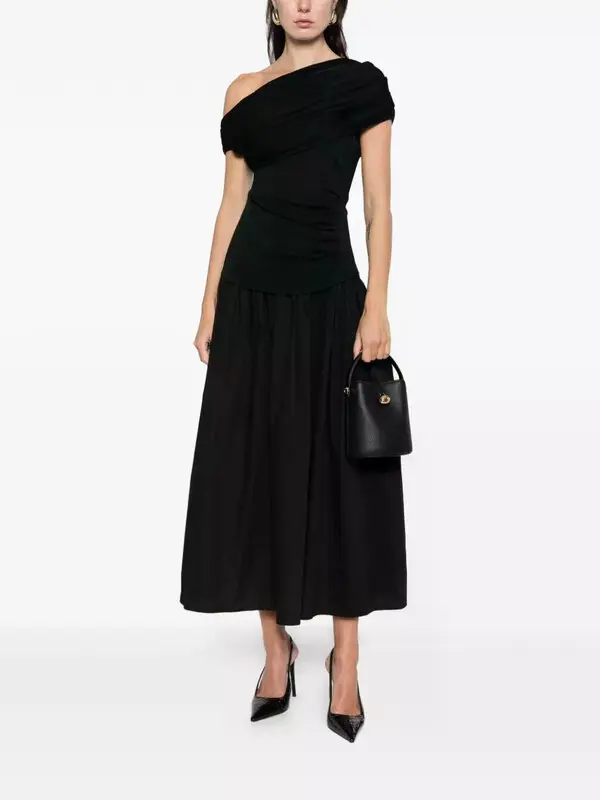 SELF-PORTRAIT Draped Midi Dress