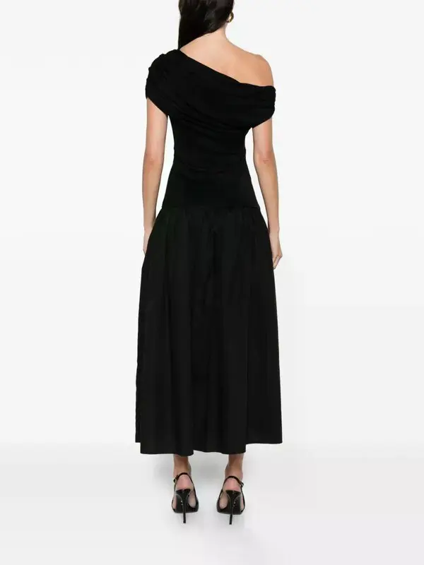 SELF-PORTRAIT Draped Midi Dress
