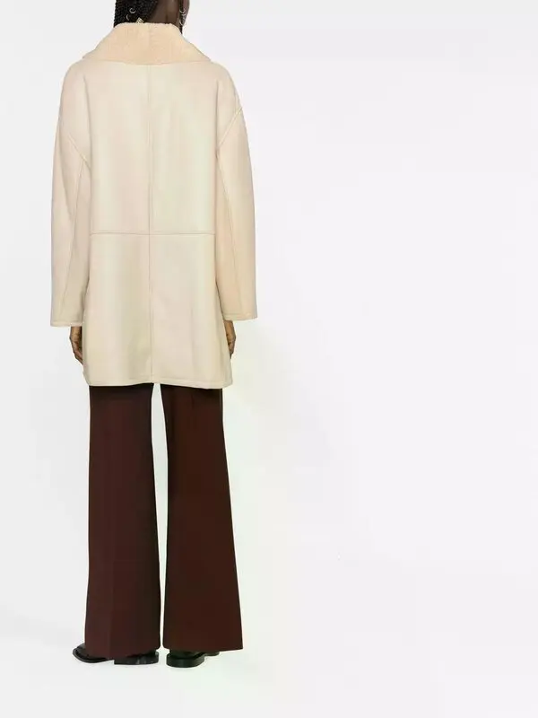 Loulou De Saison Double-breasted Shearling Coat