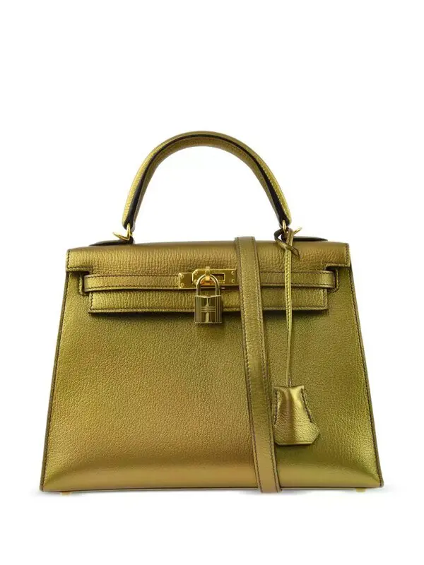 Hermès 2005 Kelly Sellier 25 Two-way Bag - Yellow