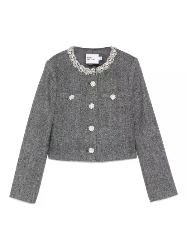 SELF-PORTRAIT Cropped Jacket