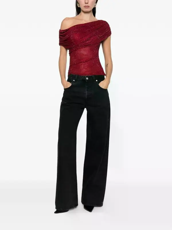 SELF-PORTRAIT Draped One-shoulder Top