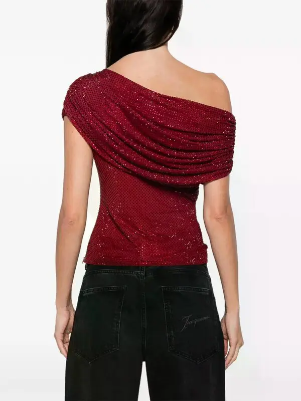 SELF-PORTRAIT Draped One-shoulder Top