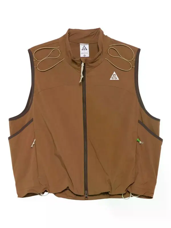 Nike Death Bloom Zip Vest - Brown