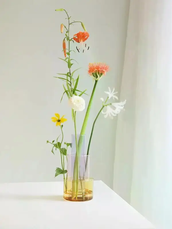 &K AMSTERDAM Cylindrical Tiered Vase