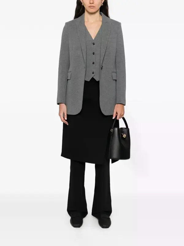 CIRCOLO 1901 Buttoned Cotton Jacket - Grey