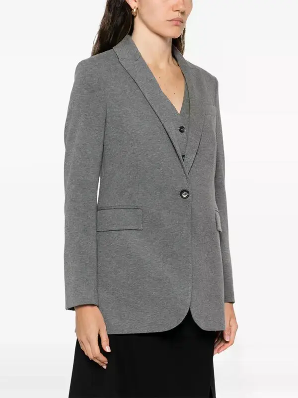 CIRCOLO 1901 Buttoned Cotton Jacket - Grey