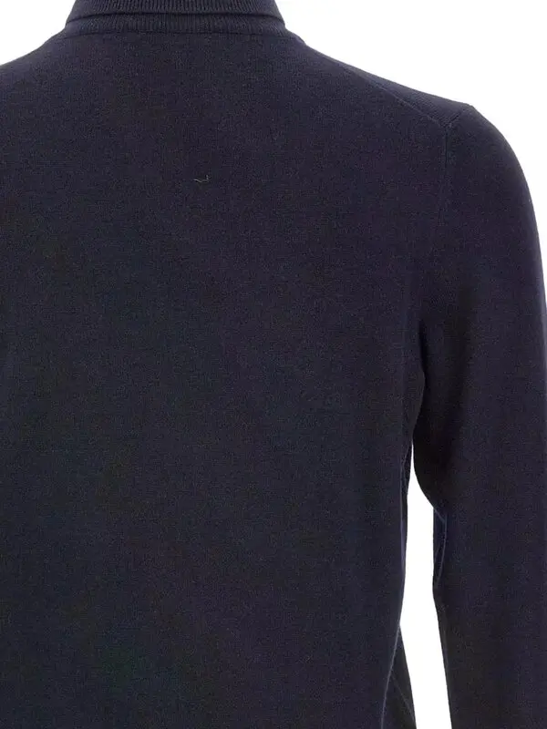GRAN SASSO Ribbed Turtleneck Sweater - Blue