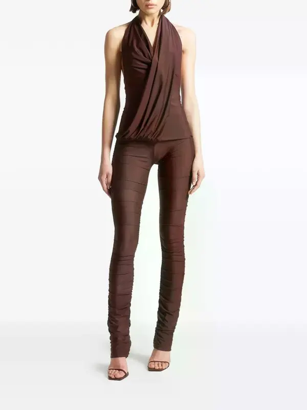 Manière De Voir Draped Halterneck Top