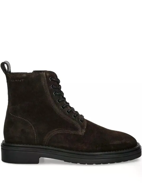 Gant Lace-up Side-zip Boots - Brown