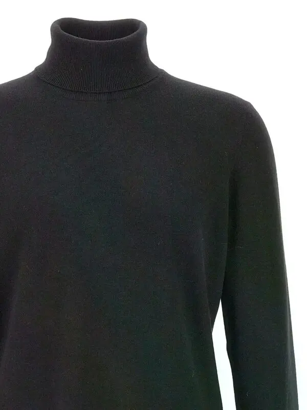 GRAN SASSO High-neck Ribbed Sweater - Black