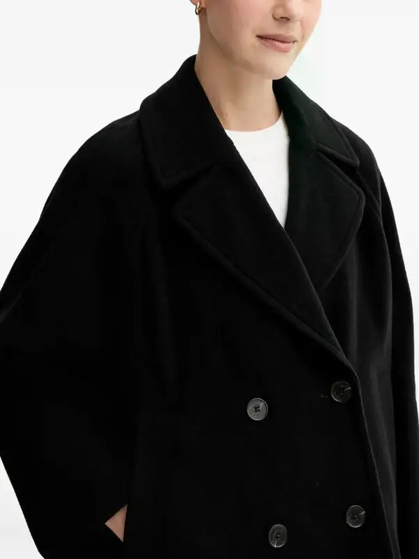 Marc O'polo Double-breasted Coat - Black