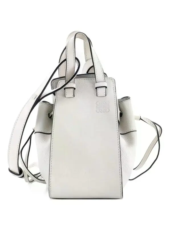 Loewe Hammock Bag Leather Mini Hobo Bag - Neutrals