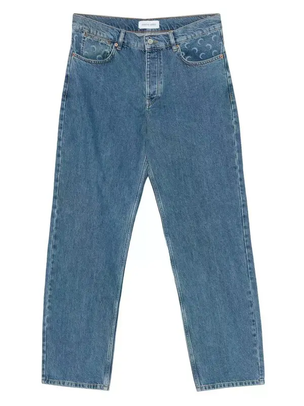 MARINE SERRE Logo-print Jeans