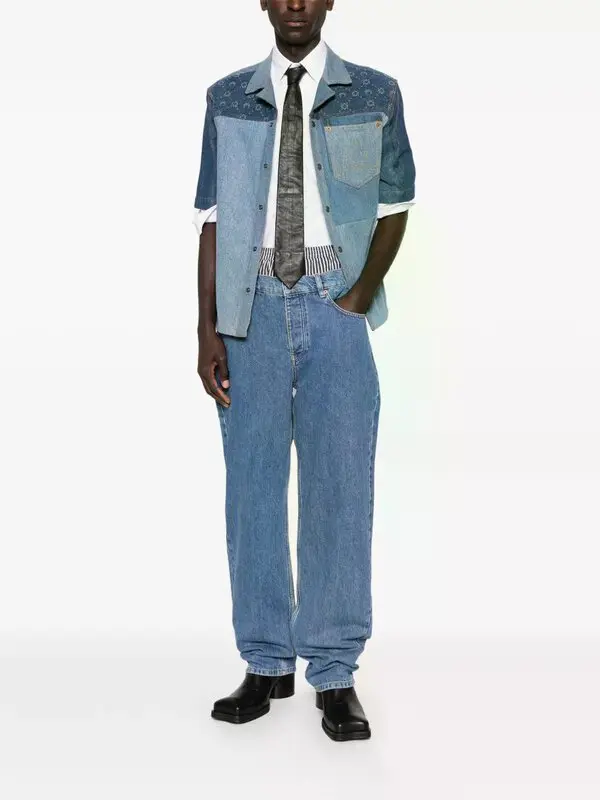 MARINE SERRE Logo-print Jeans